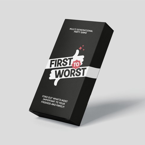 Designs | PARTY GAME: First to Worst | Product packaging contest