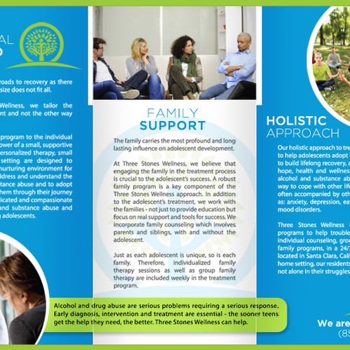 Create a capturing/professional looking brochure for a Teen Substance ...