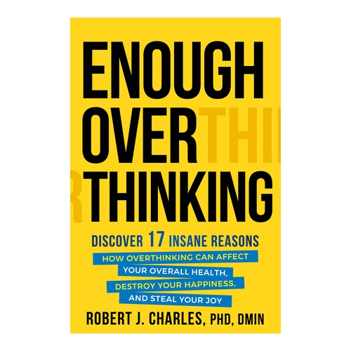 Designs | Design a Text-Based cover on Overthinking | Book cover contest