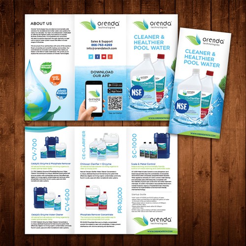 Redo our eco-friendly pool chemical brochure from scratch | Brochure ...