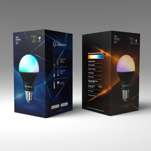 Designs | We need to create a sophisticated package for smart lamps ...