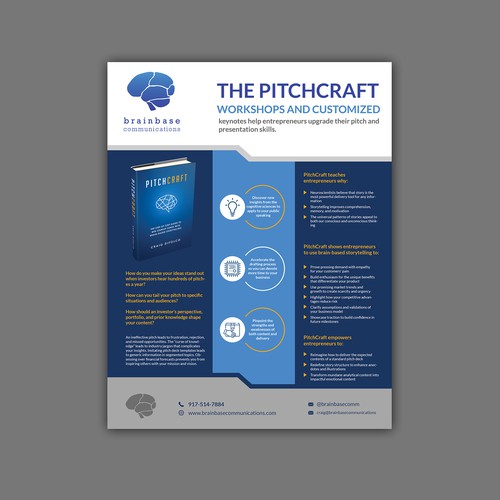 Design a One-Pager for a Startup Pitch Workshop | Postcard, flyer or ...