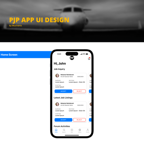 Designs | Private Jet Pilots | App design contest