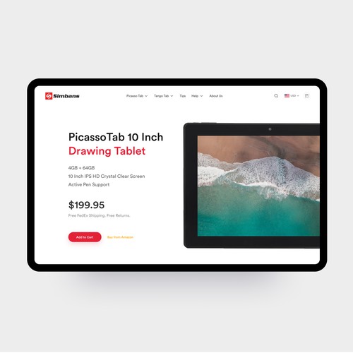 Designs | Drawing Tablet webpage redesign for teenagers | Web page ...