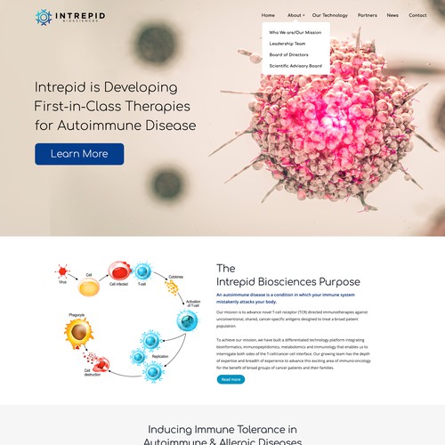 Designs | Biotech Website Design | Web page design contest