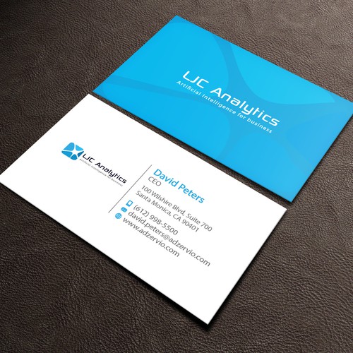 Artificial Intelligence business card | Business card contest