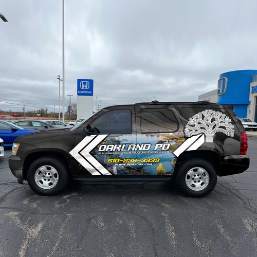 Designs | Recruiting Vehicle Wrap for City of Oakland PD | Car, truck ...