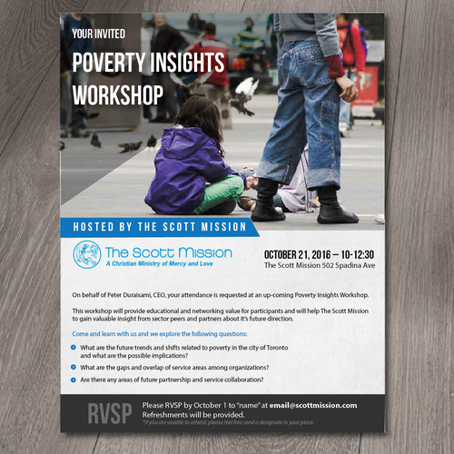 Workshop Poster for Non-Profit | Poster contest