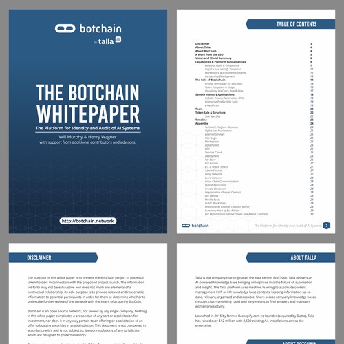 Blockchain Company Needs Whitepaper Design | Other business or ...