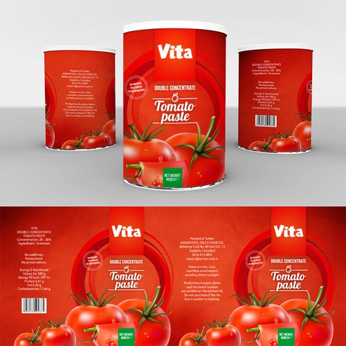 product packaging for Tomato Paste Design | Product packaging contest
