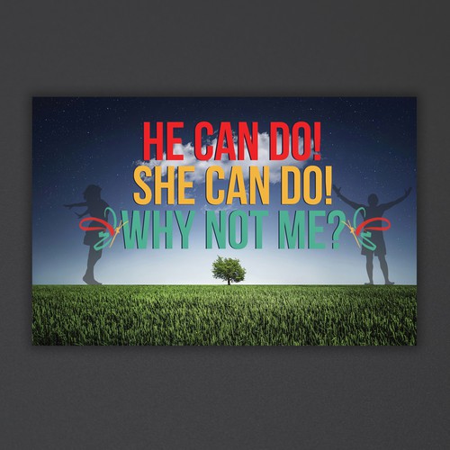 He Can Do, She Can Do, Why Not Me! | Poster contest