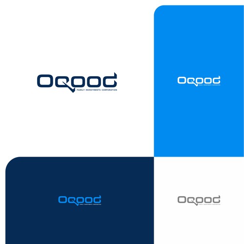 Designs | Oqood branding project - Arabic and English text version logo ...