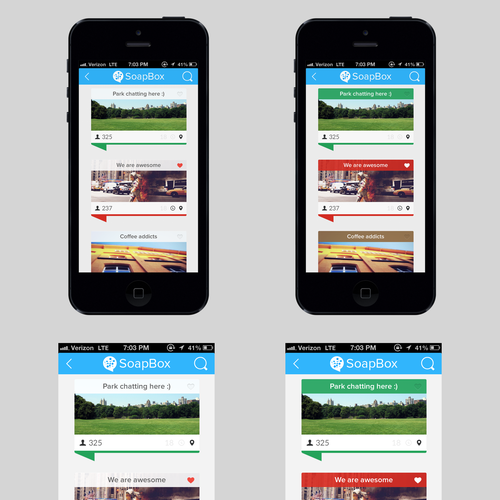 mobile app design required for group chatting app | App design contest