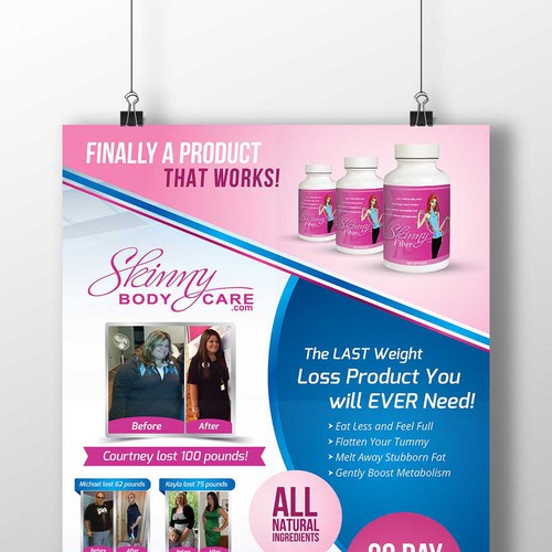 ONE PAGE PRINT AD FOR WEIGHT LOSS PRODUCT - NEW | Postcard, flyer or ...
