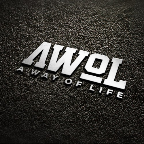 Create a bold brand logo for a fashion label AWOL (a way of life ...