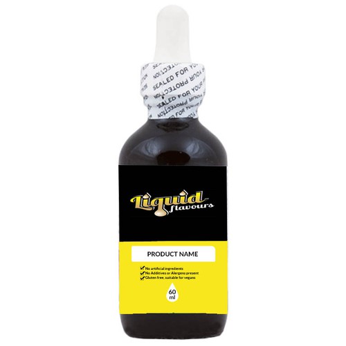 Liquid Flavouring Bottle Label Design | Product label contest