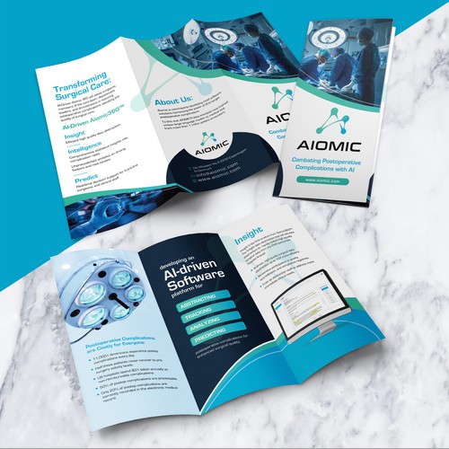 Designs | Trifold for Ai health tech | Brochure contest