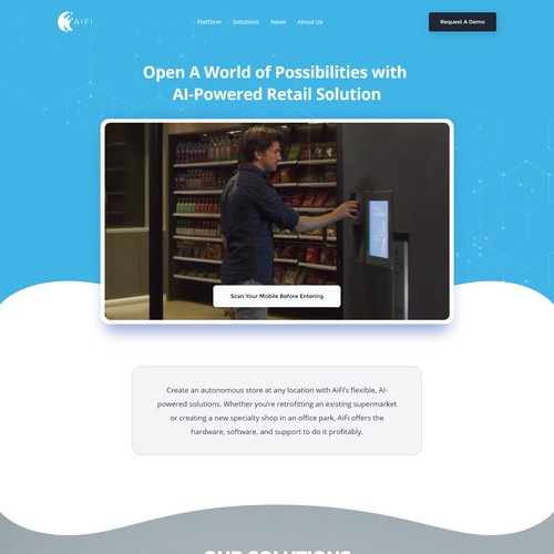 Designs | AiFi Website Redesign - Design/Layout Only (No Coding) | Web ...