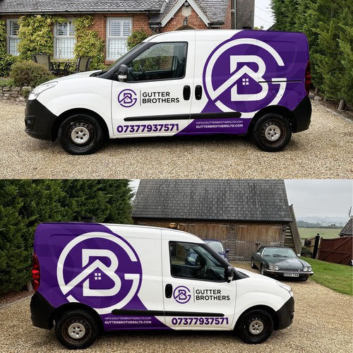 Designs | Van wrap design for a Gutter Servicing Company. | Car, truck ...