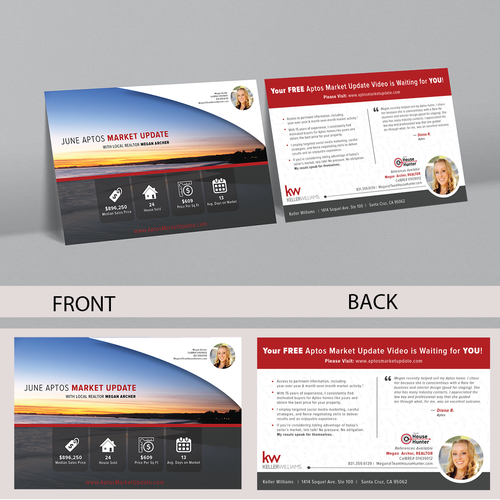 Real Estate Market Update Postcard | Postcard, flyer or print contest