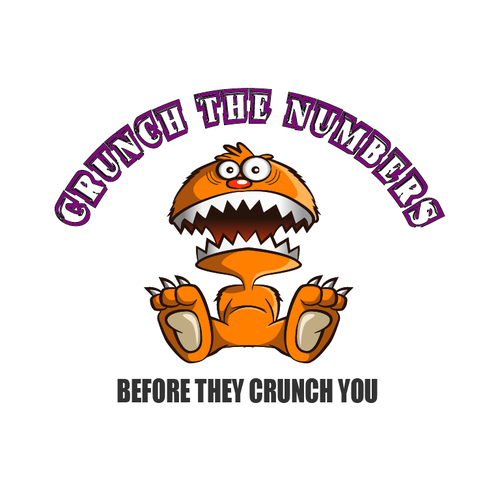 Create a cool number crunching monster for Crunch the Numbers | Logo ...