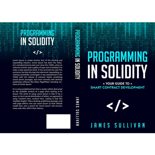 Designs | Programming Book Cover - The Blockchain Academy | Book cover ...