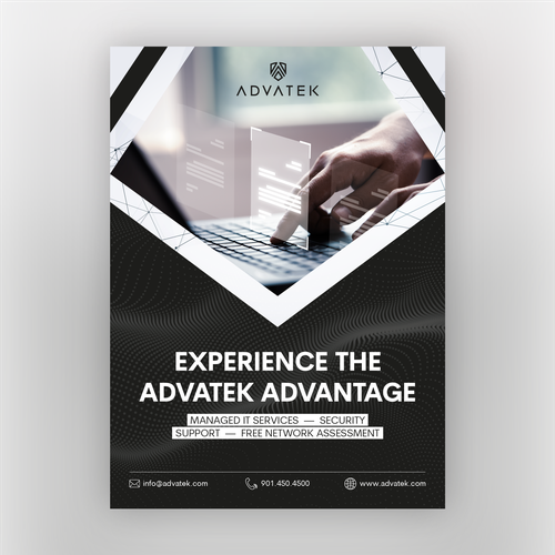 Designs | Sleek and modern newspaper ad for IT service Company ...