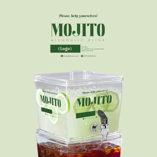 Designs | “Label and Logo Design” for an event drink dispenser business ...