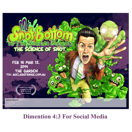 Designs | Create a gooey, slimy poster illustration for a kidsshow ...