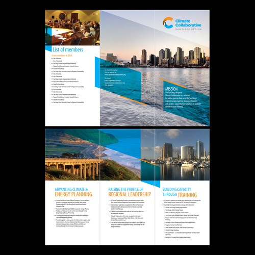 Create an informational brochure for an environmental/climate change ...