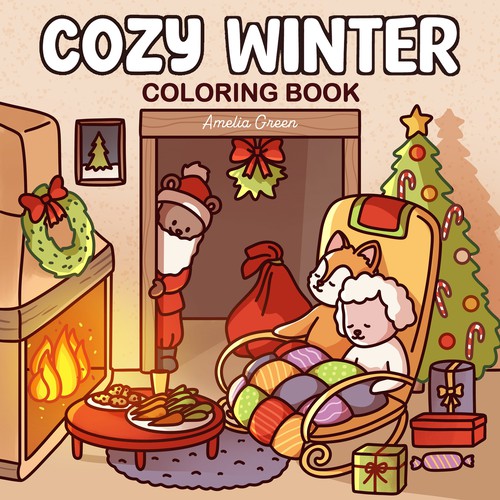 Designs | Square Book Cover for Cute Coloring Book | Book cover contest
