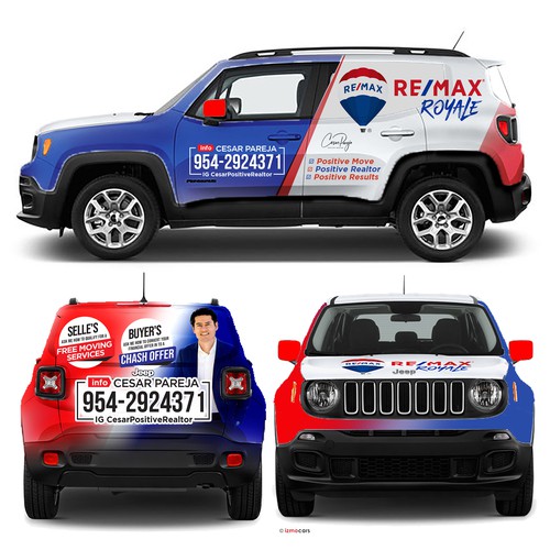 Designs | Modern and Slick Car Wrap for Realtor | Signage contest