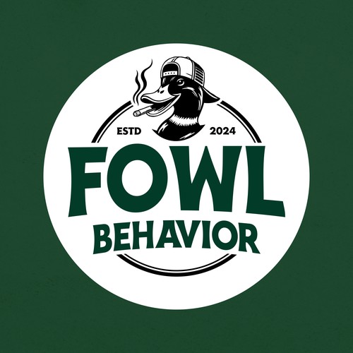 Designs | Fowl Behavior - hunting lifestyle brand logo | Logo design ...