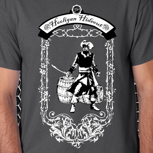 Design an illistration for speakeasy - Hooligan Hideout | T-shirt contest