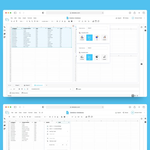 Designs | Data-Analysis Application Design | Web page design contest