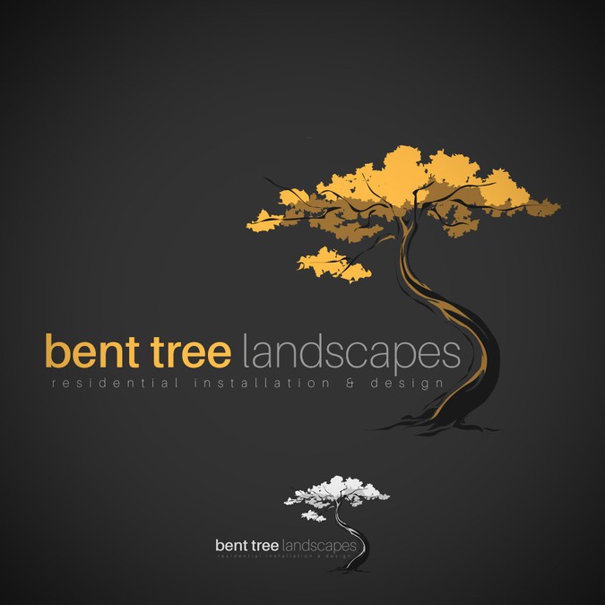 Create a unique looking bent tree (silhouete ot detailed) for an ...