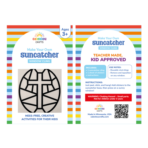Designs | Playful packaging for kids suncatcher sticker craft kit ...