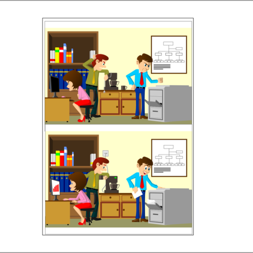 Cartoon illustration - Make an office move happy not sad ...