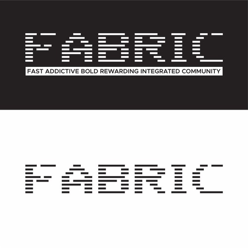 Designs | Bold simple logo for the word FABRIC playing off of fabric ...