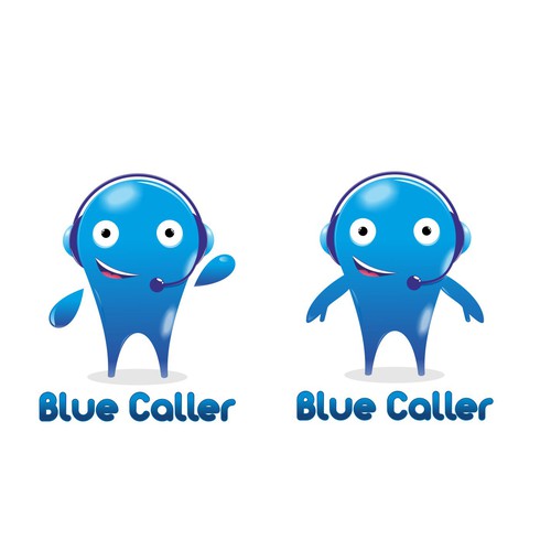 BlueCaller - Create a logo character/mascot for a software application ...