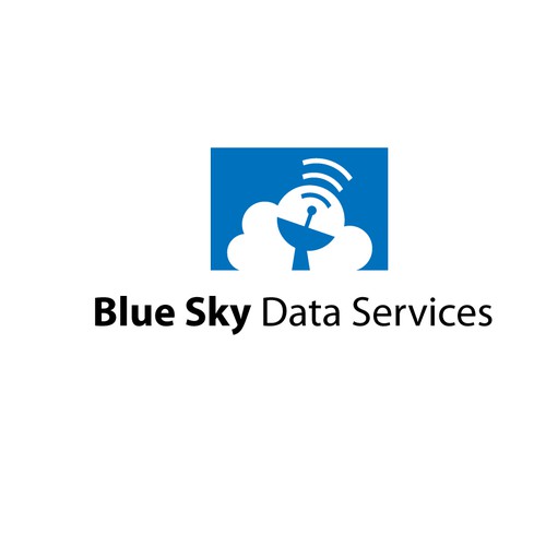 A logo for Blue Sky Data Services, a satellite weather data services ...