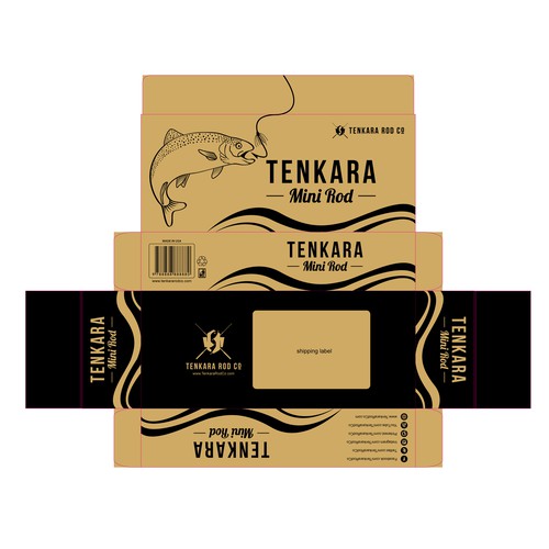 Packaging for fly fishing rod. | Product packaging contest