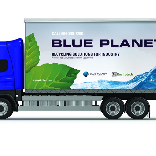 Banner design that will be featured on our trucks. Modern, sleek look ...