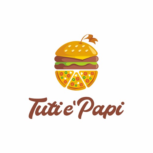 Designs | Pizza and hamburgers TUTI E’ PAPI | Logo design contest