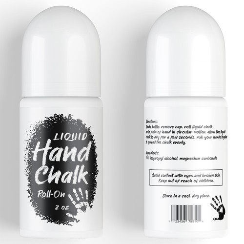 Designs | Product label for liquid hand chalk | Product label contest
