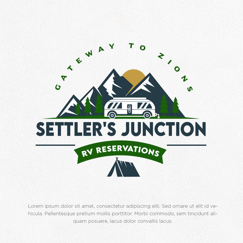 Designs | Logo Design for Settler's Junction RV Resort | Logo design ...