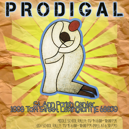 Create an exciting flyer for a religious youth event based on the ...