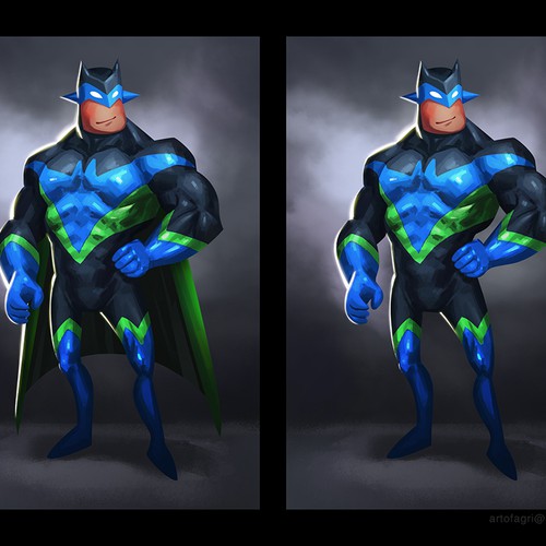 Create a superhero costume for BackMan... | Illustration or graphics ...