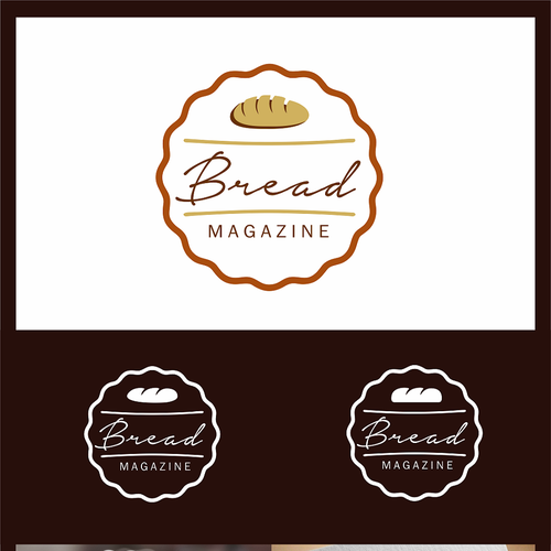 Create a captivating logo for a digital magazine for bread lovers ...