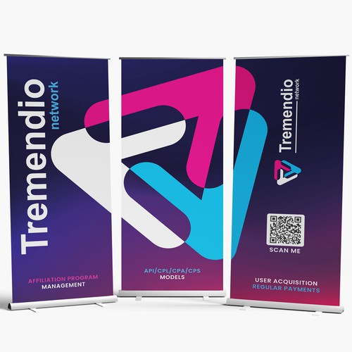 Designs | Triangular banner for trade show | Signage contest